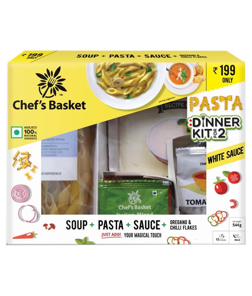 Chef s Basket White Sauce Pasta And Soup Dinner Kit for 2 Buy Chef s