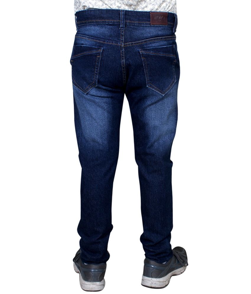 Modo Blue Cotton Regular Fit Jeans - Buy Modo Blue Cotton Regular Fit ...
