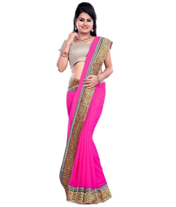 Surat Bazaar Pink and Beige Pure Chiffon Saree - Buy Surat Bazaar Pink ... Surat Bazaar Pink and Beige Pure Chiffon Saree - Buy Surat Bazaar Pink ...
