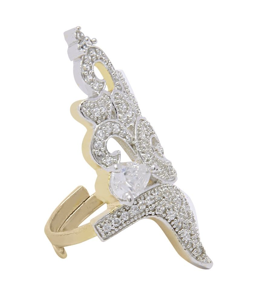 Jewels Galaxy Pretty Love Exclusive American Diamond Cocktail Free Size ...