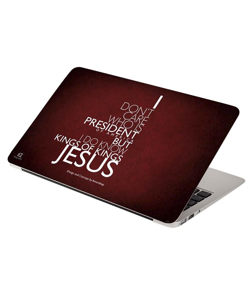Finearts Jesus Laptop Skin with Screen Guard and Keyboard Protector ...