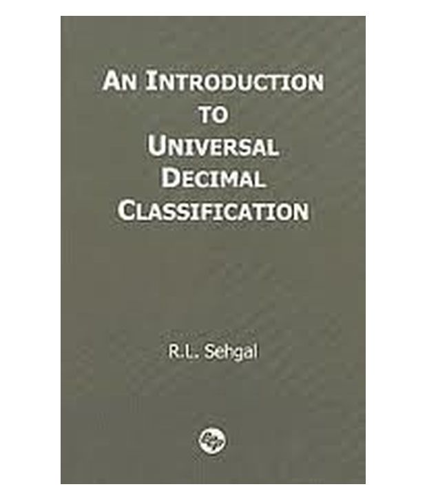 An Introduction To Universal Decimal Classification Buy An 