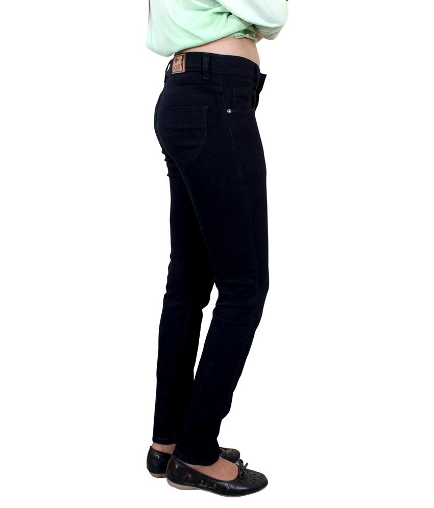 Modo Black Denim Lycra Jeans - Buy Modo Black Denim Lycra Jeans Online ...