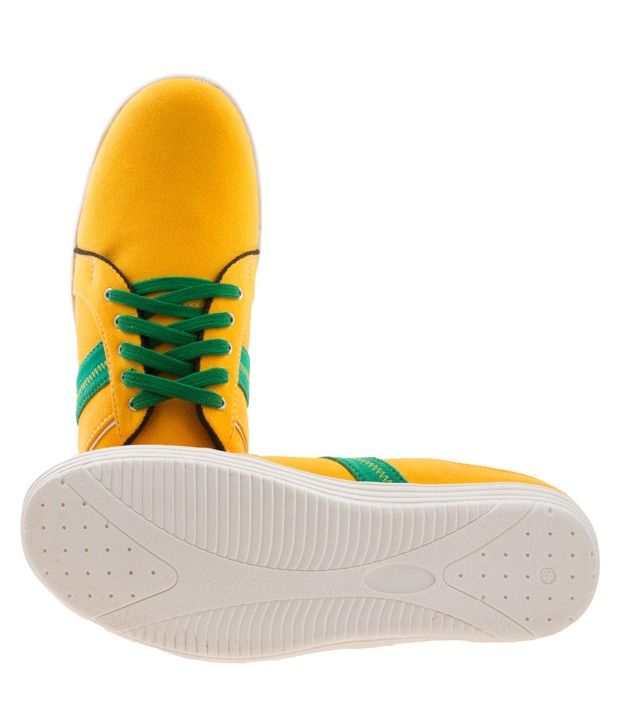 Zovi Yellow Canvas Shoes - Buy Zovi Yellow Canvas Shoes Online at Best ...