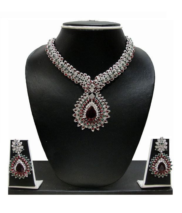 Zaveri Pearls Designer Necklace Set Buy Zaveri Pearls Designer