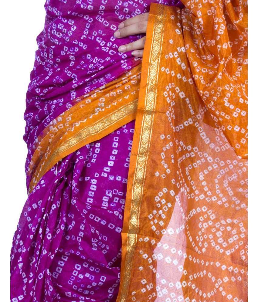 Jaipur Kurti Purple Raw Silk Saree Buy Jaipur Kurti Purple Raw Silk