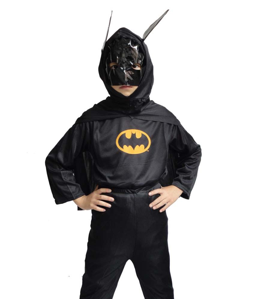 Batman Costume Fancy Dress Up Outfit Suit Mask For Children - Buy ...