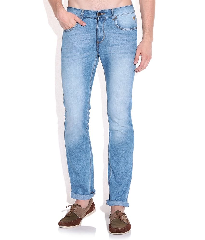 Colt Blue Cotton Faded Jeans - Buy Colt Blue Cotton Faded Jeans Online ...