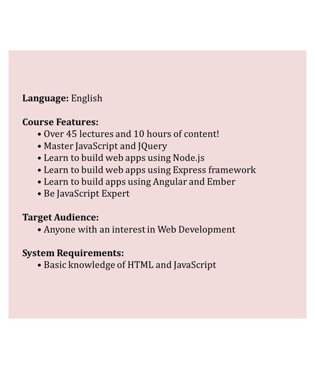Learn Nodejs Programming From Scratch Buy Learn Nodejs Programming From Scratch Online At Low