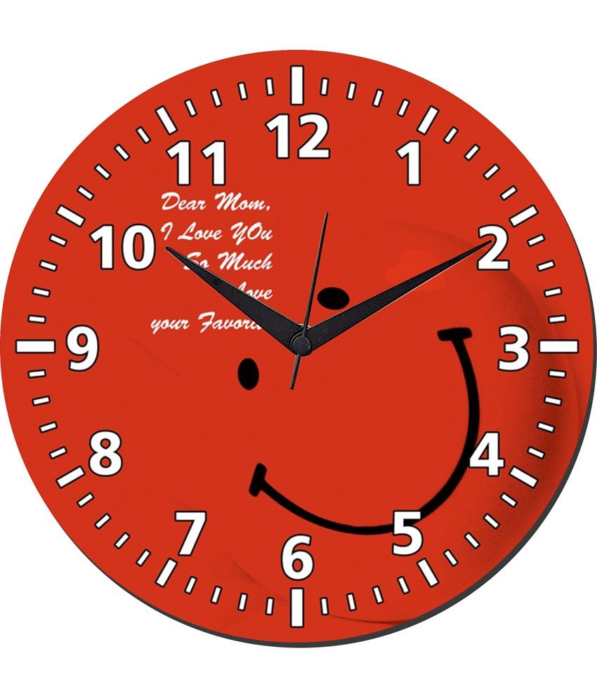 MeSleep Smile Wall Clock With Glass Top: Buy MeSleep Smile Wall Clock ...