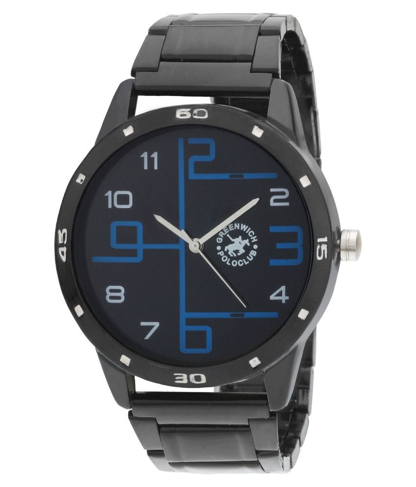 Greenwich Polo Club Black Analog Watch Buy Greenwich Polo Club Black