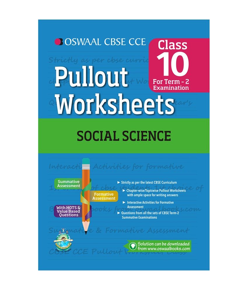 Oswaal CBSE CCE Pullout Worksheet For Class 10 Term II October To Oswaal CBSE CCE Pullout Worksheet For Class 10 Term II October To
