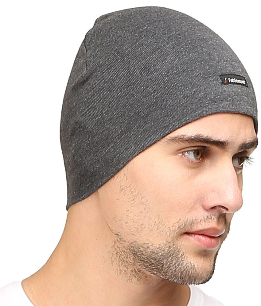 Fabseasons Gray Cotton Winter Cap Buy Online Rs Snapdeal