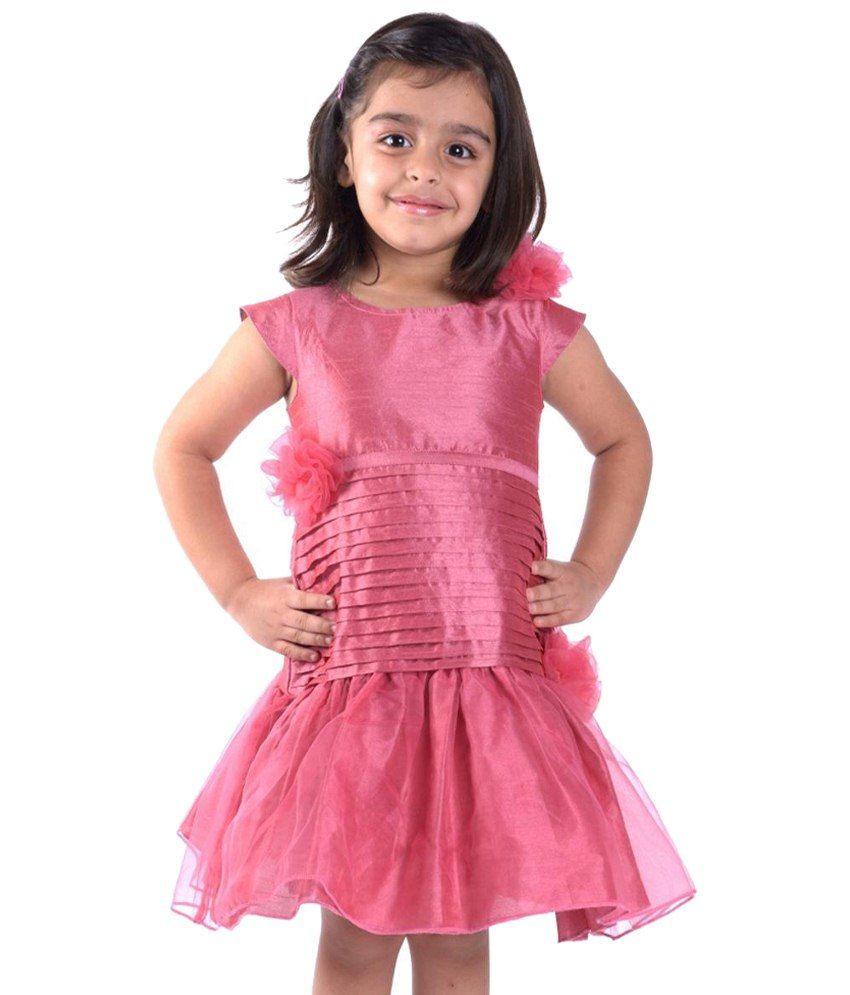 Lil'Posh Pink Dress for Kids - Buy Lil'Posh Pink Dress for Kids Online ...