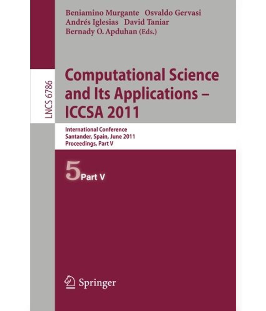 Computational Science And Its Applications Iccsa2011 Buy Computational Science And Its
