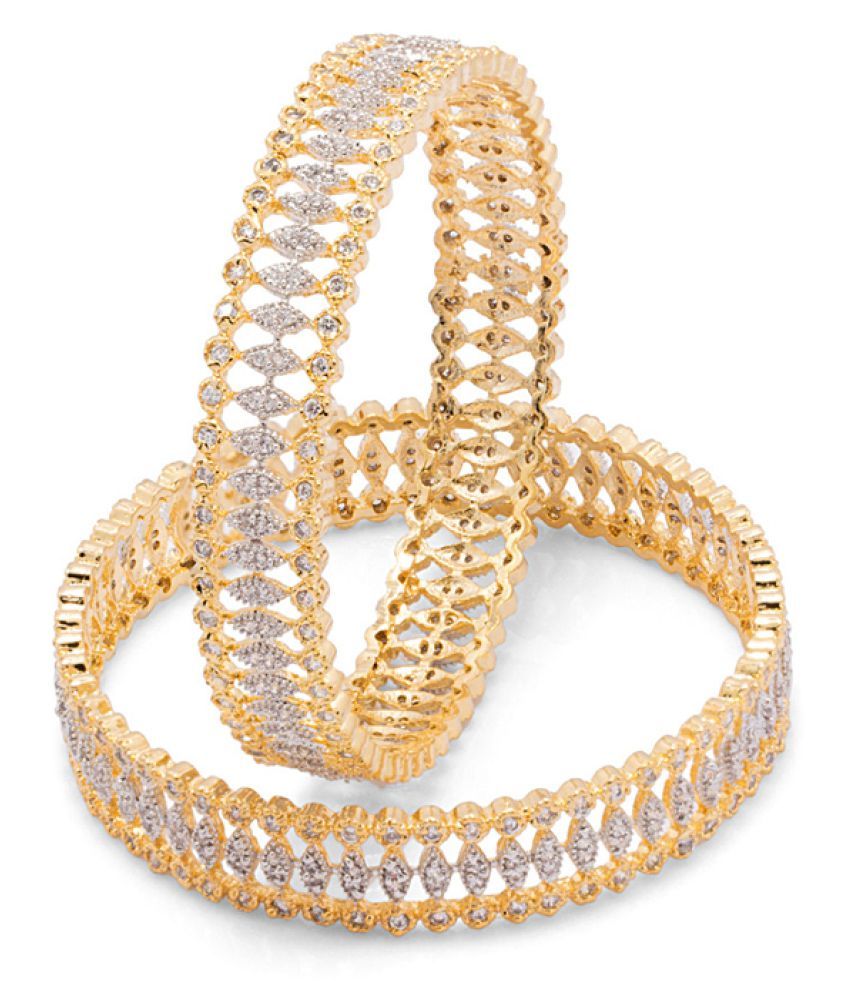 Voylla Golden Bangles: Buy Voylla Golden Bangles Online in India on ...