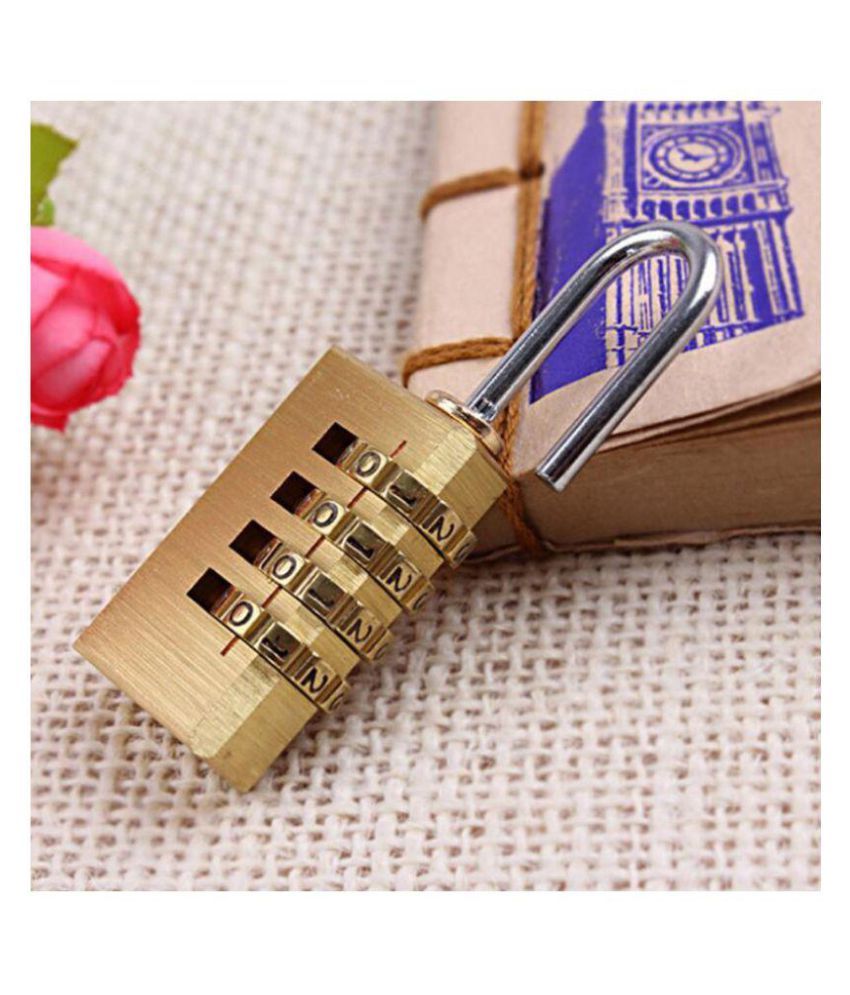 Buy Docoss Combination/Number Lock Set Of 2-4 Digit Small Bag Travel ...