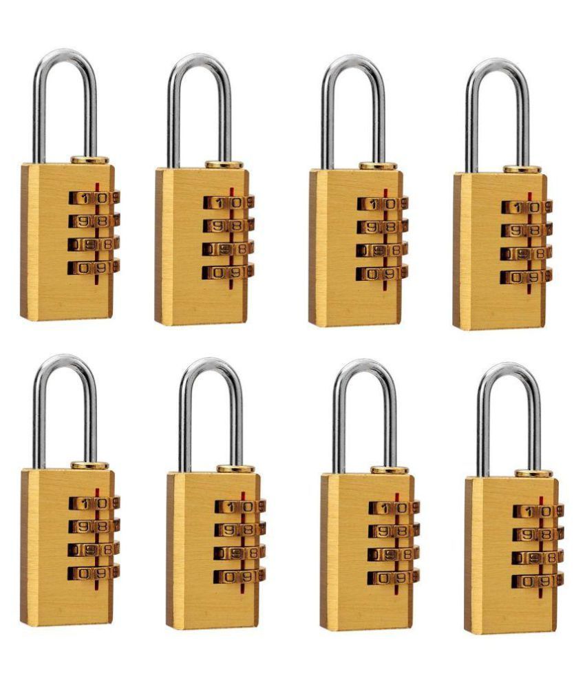 Buy Docoss Combination/Number Lock Set Of 8- Digit Small Bag Travel ...
