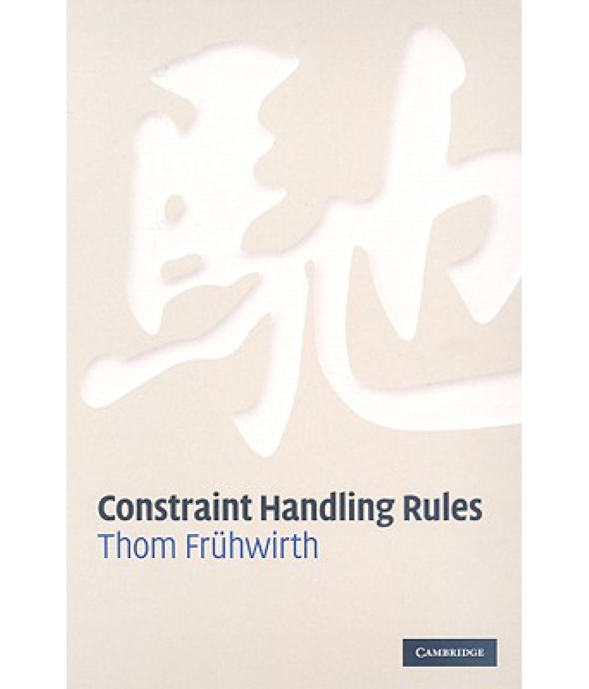 Constraint Handling Rules Buy Constraint Handling Rules Online At Low Price In India On Snapdeal