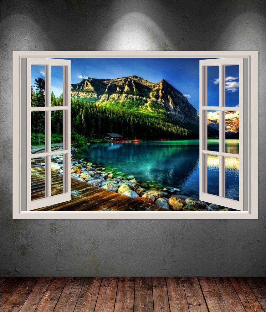 FineArts Window Paper Wall Poster Without Frame Single Piece: Buy ...