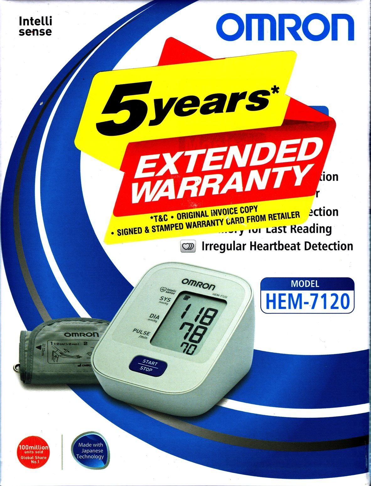 Omron HEM 7120 Automatic Blood Pressure Monitor Buy Omron HEM 7120