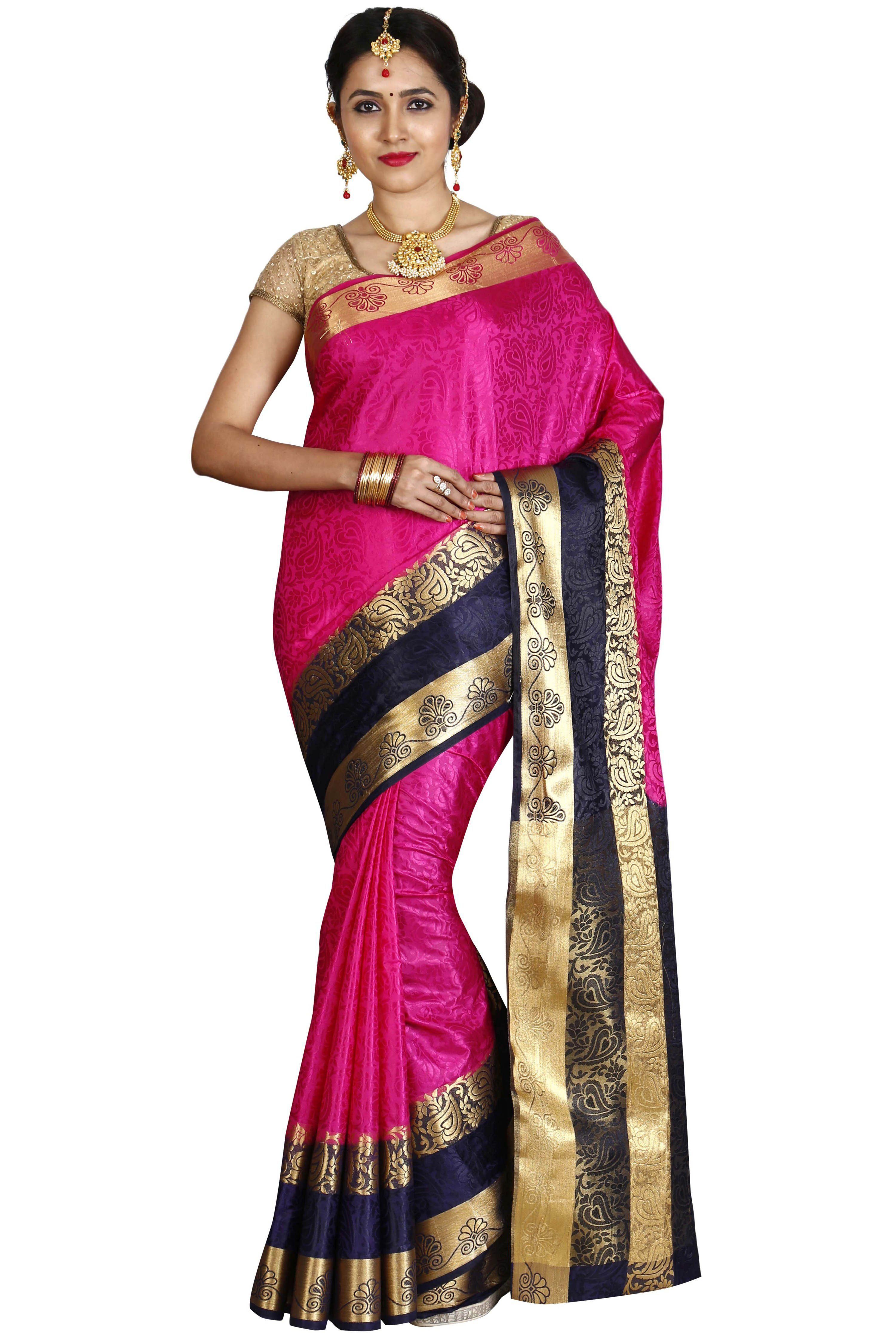 Arars Pink Tussar Silk Saree Buy Arars Pink Tussar Silk Saree Online
