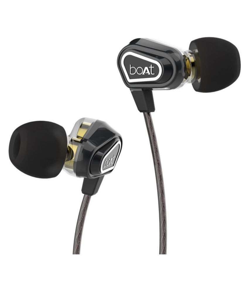 Boat DUO Extra Bass Dual Drivers In Ear Wired Earphones With Mic Buy Boat DUO Extra Bass Dual Drivers In Ear Wired Earphones With Mic Buy