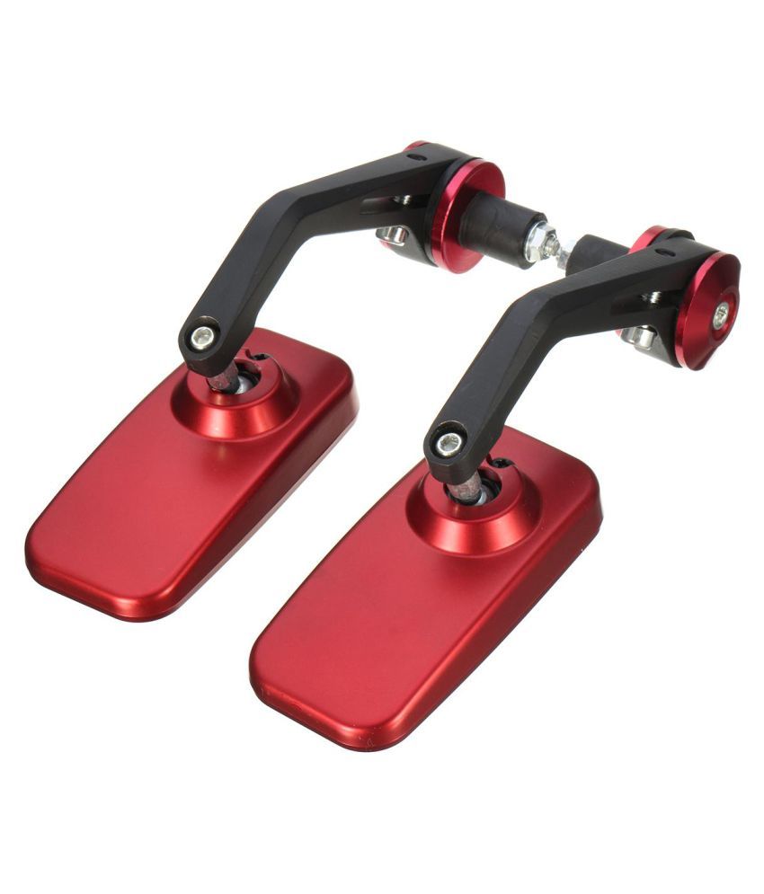 1pair 7 8rectangle Motorcycle Aluminum Rear View Side Mirror Handle