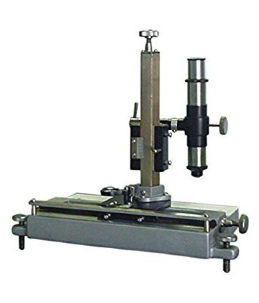 Travelling Microscope Vernier Type For Physics Lab With Wooden Box Travelling Microscope Vernier Type For Physics Lab With Wooden Box