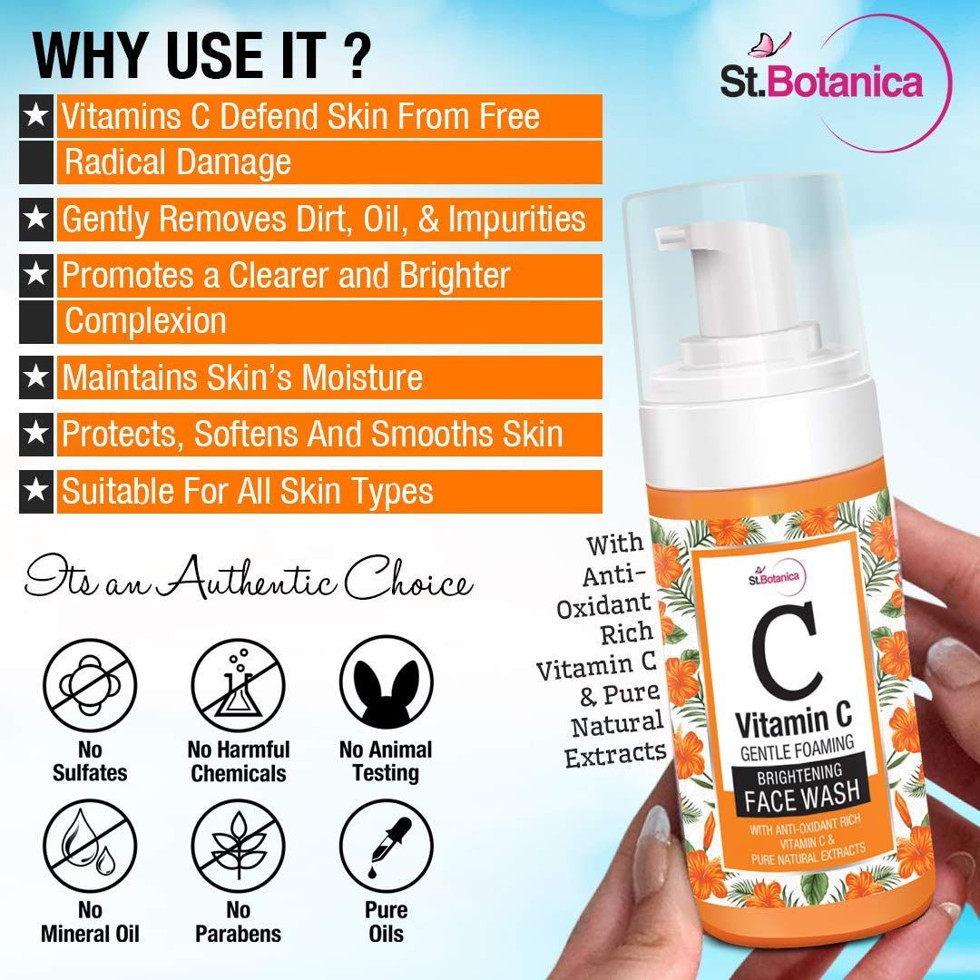 St Botanica Vitamin C Foaming Brightening With Vitamin C And Natural