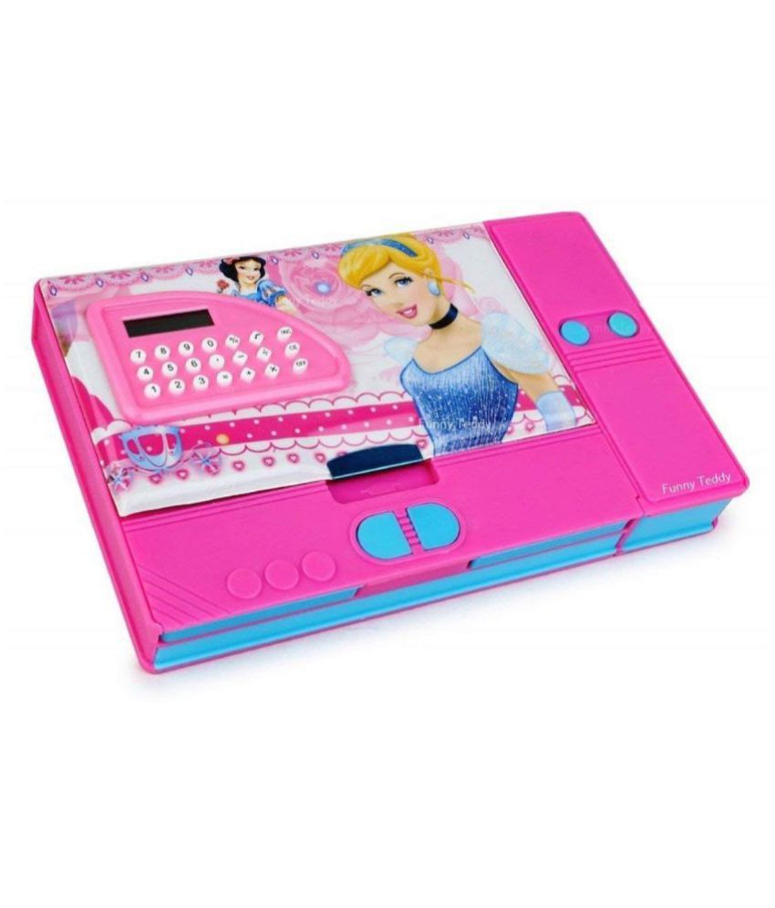 Jumbo Pencil Box With Calculator Pencil Box In Princess Character 