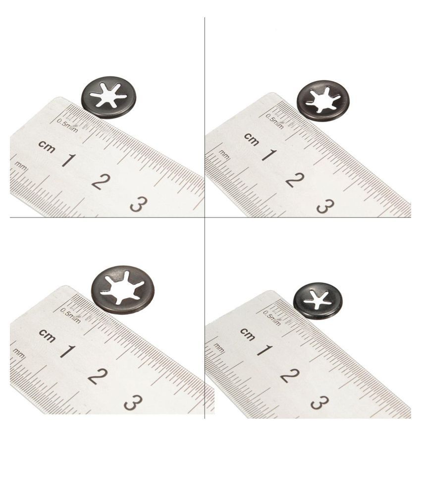 3mm 4mm 5mm 6mm Starlock push on fasteners locking washers locking ...