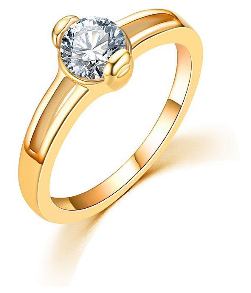 Elegant Couple Finger Rings Alloy Zircon Hollow Round Rings Finger ...