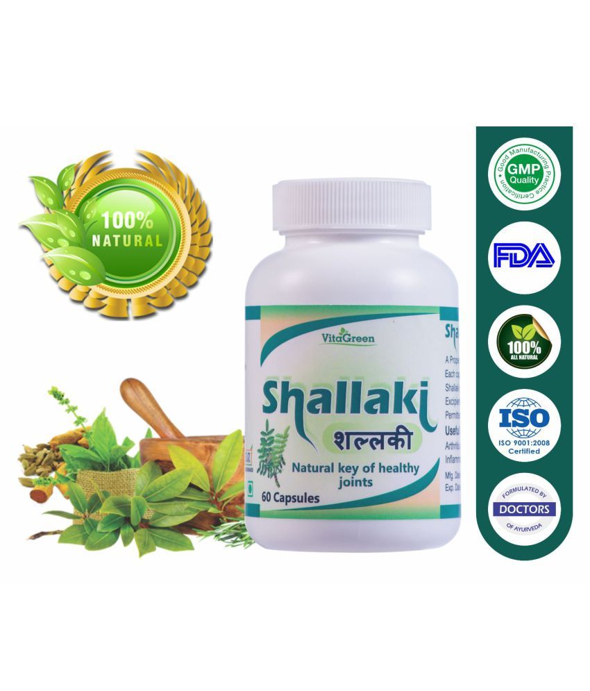VitaGreen SHALLAKI 60 Capsule 500 mg Pack of 3: Buy VitaGreen SHALLAKI ...