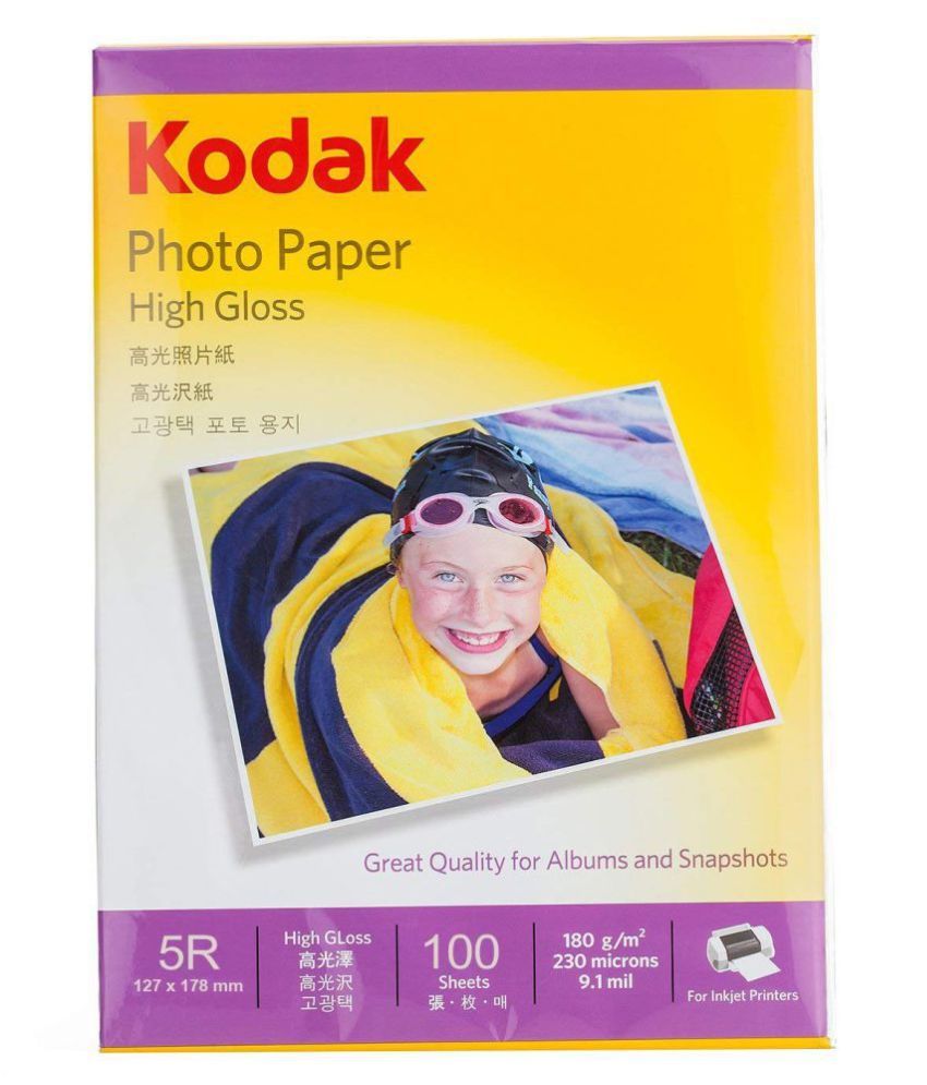 Buy Kodak 5R 5x7 Photo Paper 127x178mm 180gsm High Glossy Water 