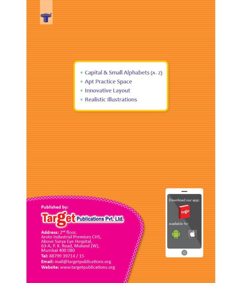 Nurture English Alphabet Tracing And Writing Practice Book For Kids