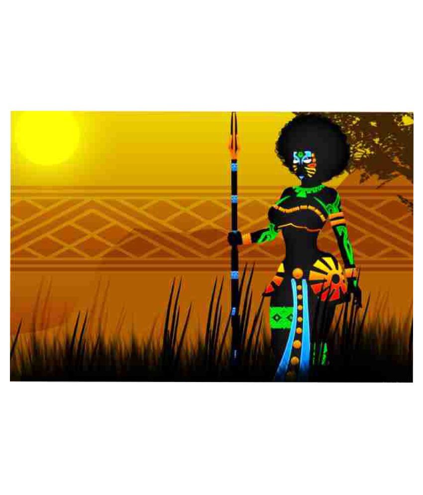 Creative Zone Tribal African Posters Paper Wall Poster Without Frame ...