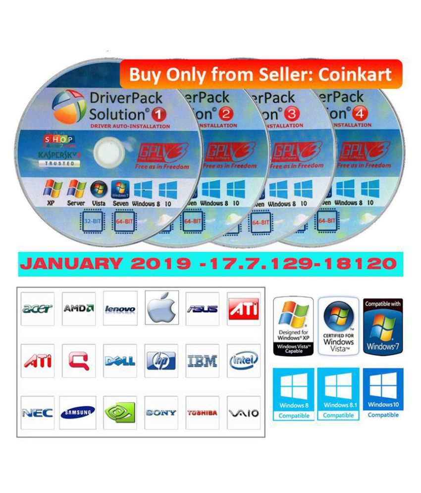 Driverpack Solution 2019 (Version : 17.7.129-18120 ) 4 DVD Edition ...