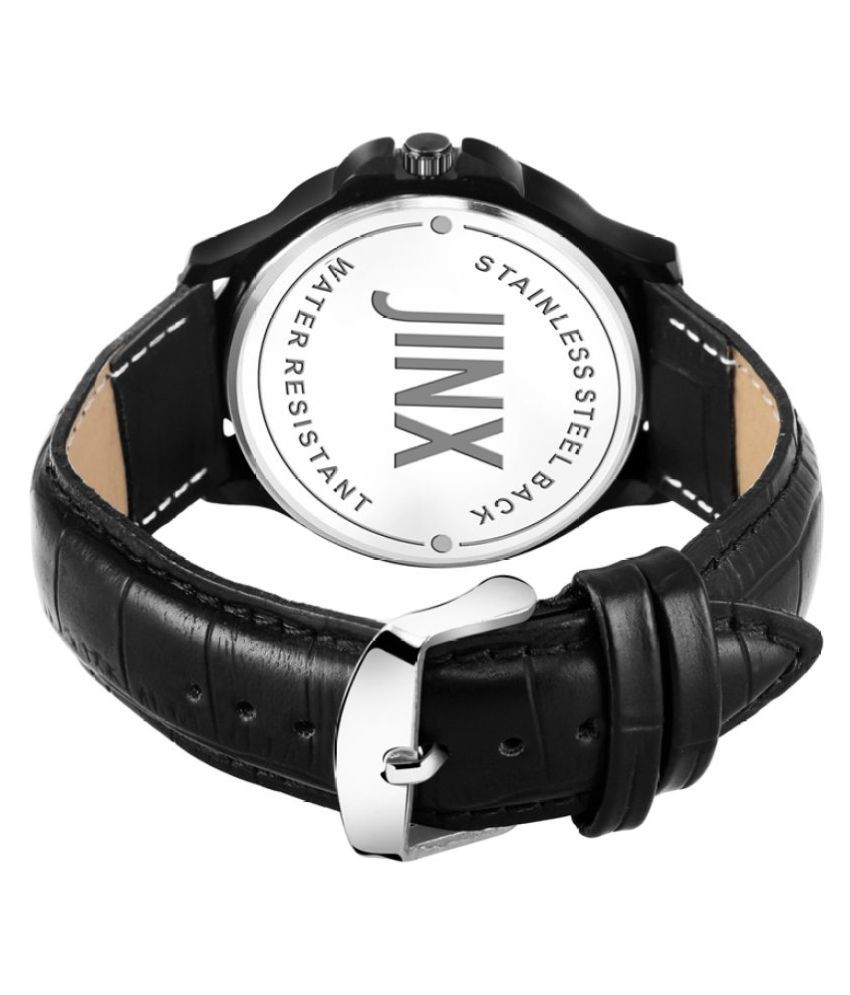 Jinx JINX BLK Leather Analog Men's Watch - Buy Jinx JINX BLK Leather ...