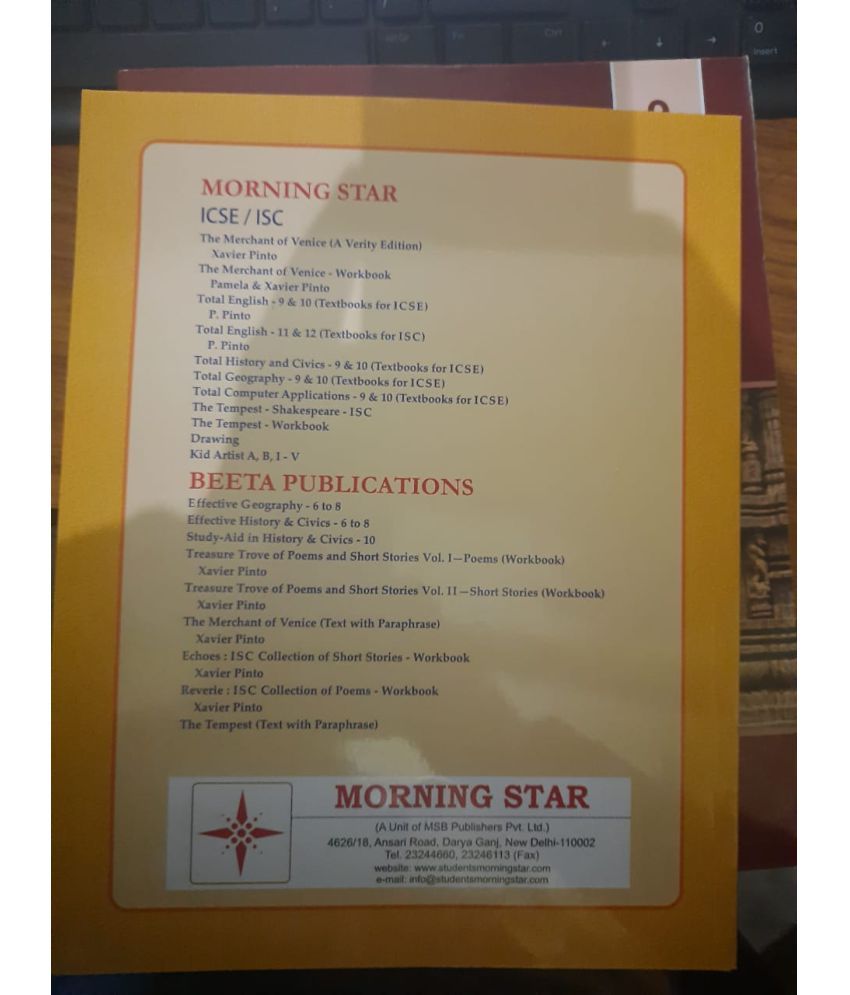 Morning Star ICSE Total Geography Textbook For Class 9 According To 