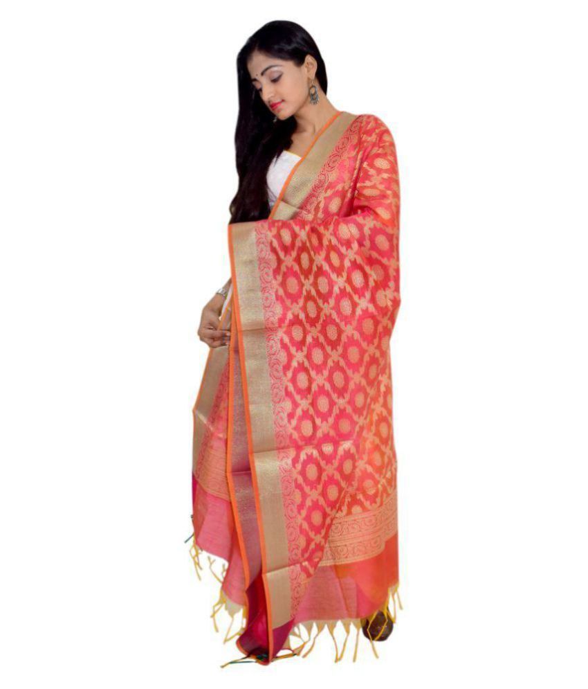 Qaaf Multicoloured Silk Banarasi Dupatta Price In India Buy Qaaf