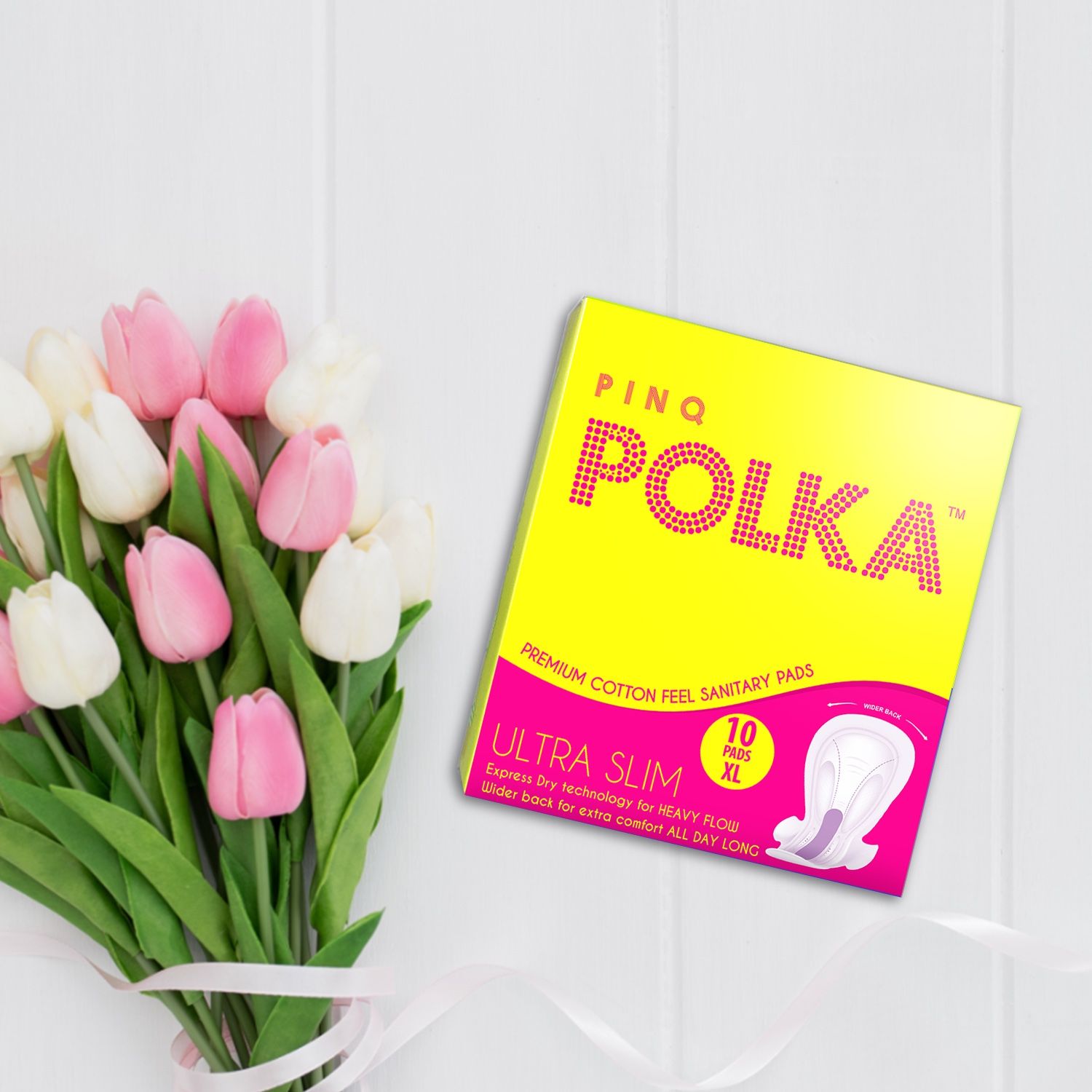 PINQ POLKA Premium Ultra Slim XL 20 Sanitary Pads: Buy PINQ POLKA ...