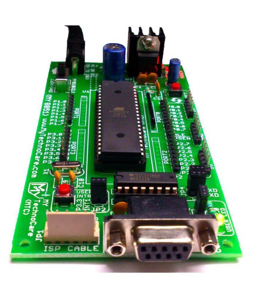 8051 Microcontroller Development Board Project evaluation Kit + MAX232 ... 8051 Microcontroller Development Board Project evaluation Kit + MAX232 ...