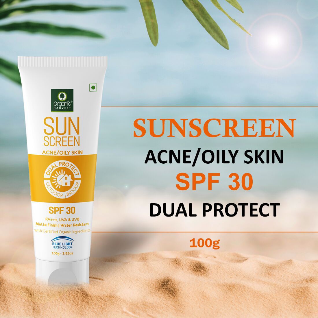 Organic Harvest Sunscreen Cream SPF 30 PA 100 Gm Buy Organic