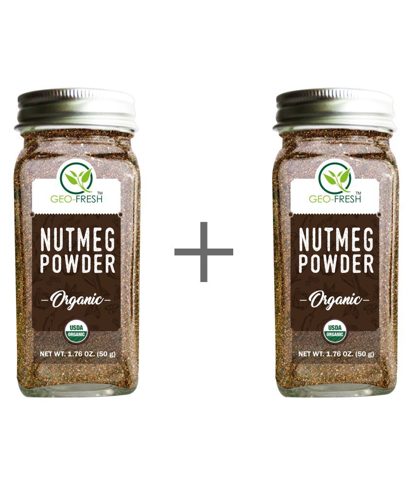 Geo-Fresh Organic Nutmeg Powder Powder 50 gm Pack of 2: Buy Geo-Fresh ...