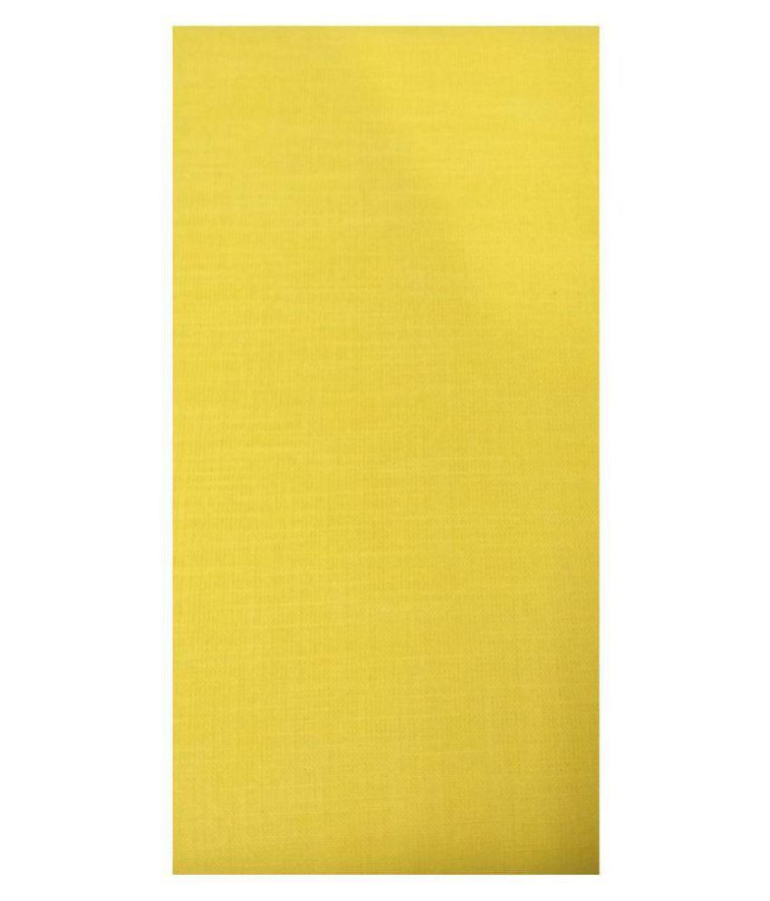 Jhon Phillipe Yellow 100 Percent Cotton Unstitched Shirt pc - Buy Jhon ...