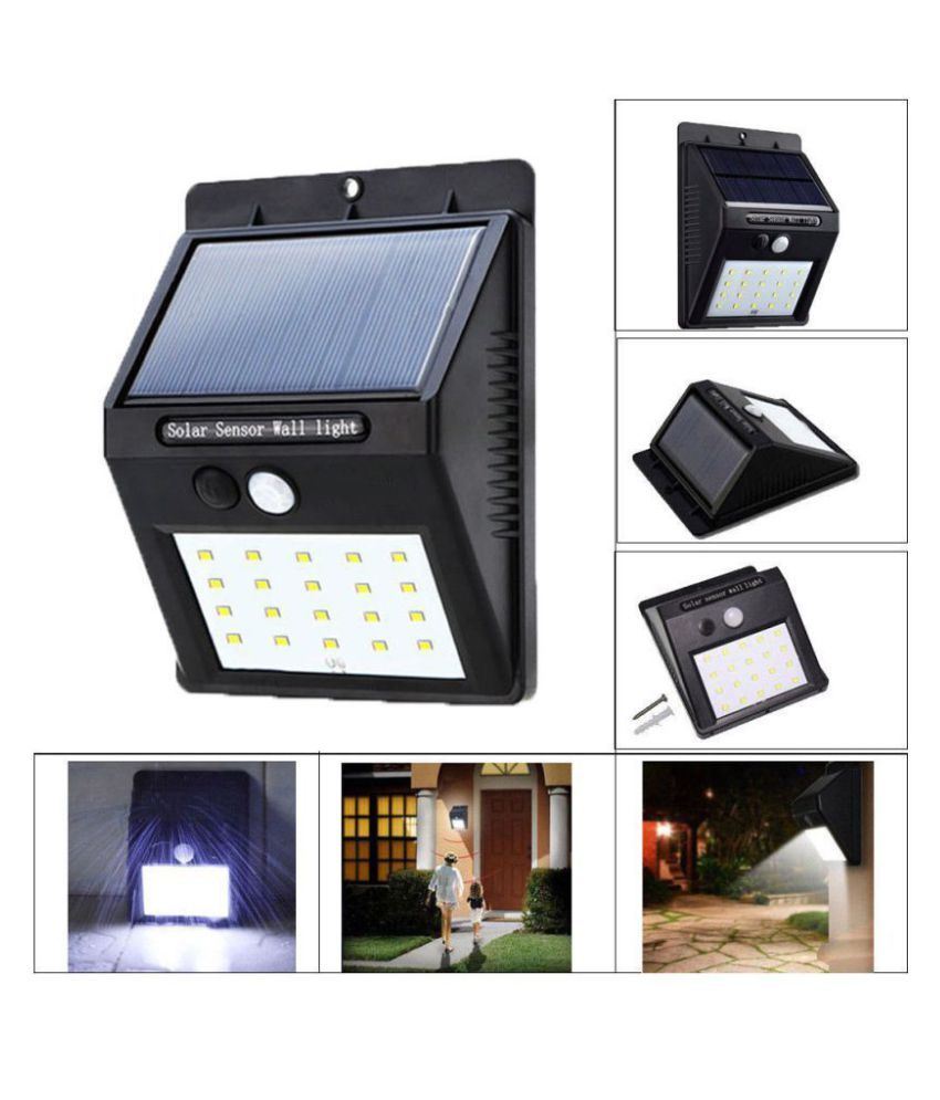 Scb Products 4W Solar Outdoor Wall Light - Pack of 2: Buy Scb Products ...