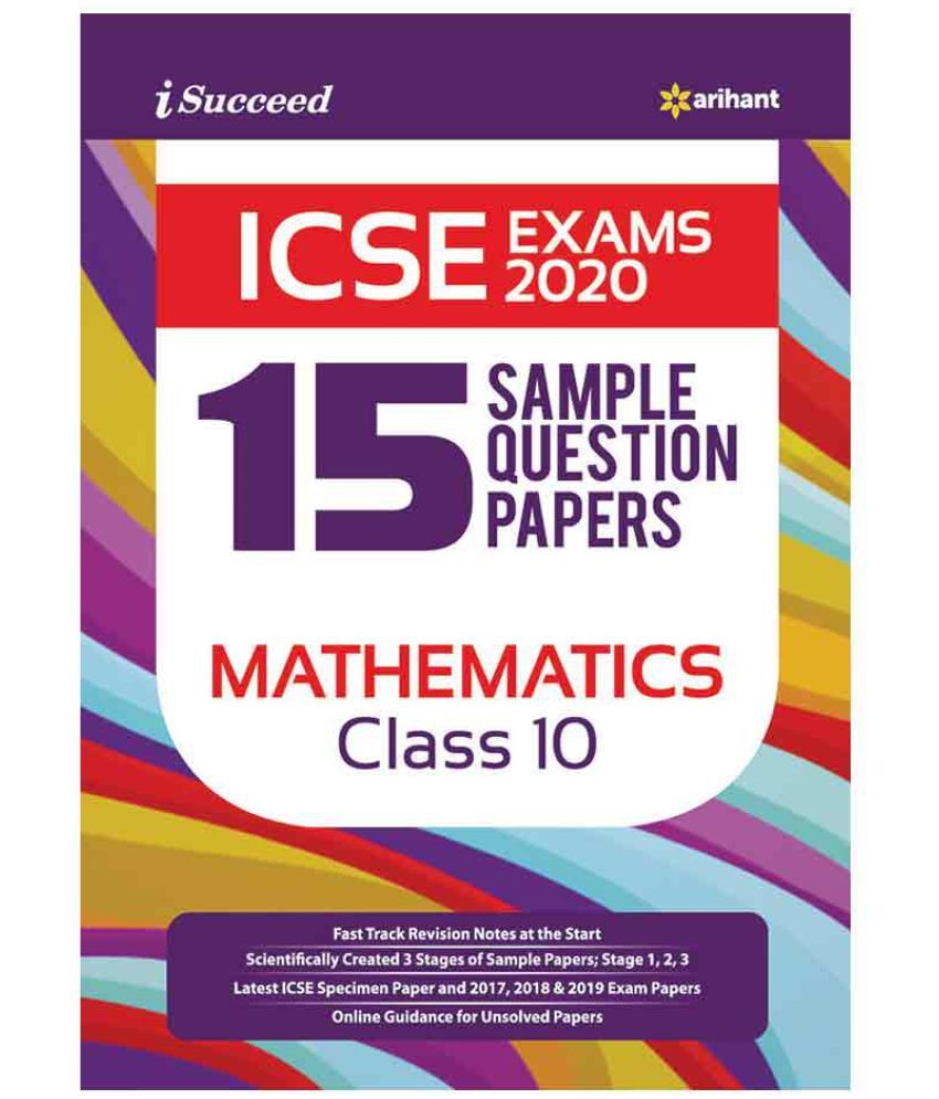 15 Sample Question Papers ICSE Mathematics Class 10 2019-20: Buy 15 ...