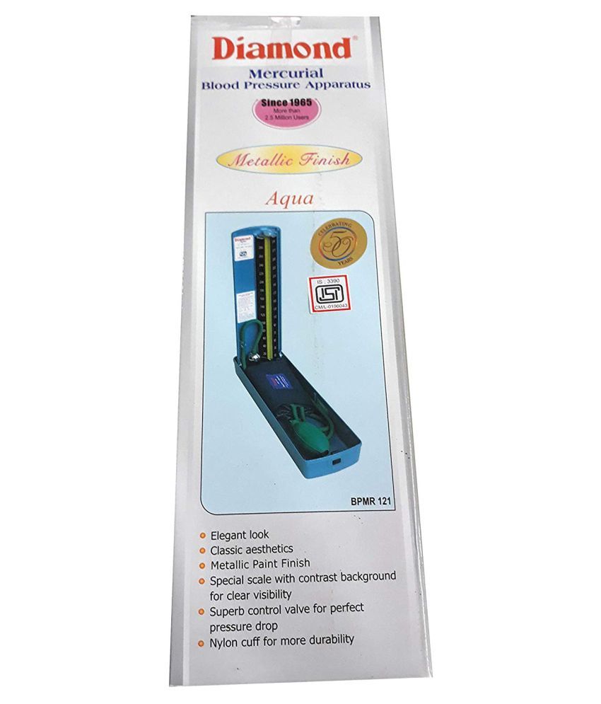 Diamond BPMR121 Mercury Blood Pressure Monitor Aqua Metallic Buy