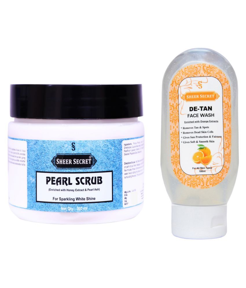 SHEER SECRET SSFW-DE-TAN-PEARL-SCRUB Cleanser 400 mL: Buy SHEER SECRET ...